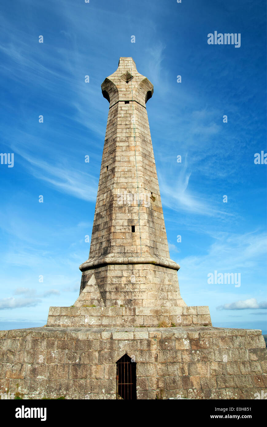 Carn Brea Cross Stock Photo - Alamy