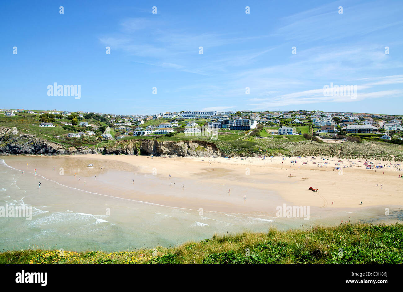 Mawgan Porth, Cornwall, UK Stock Photo - Alamy