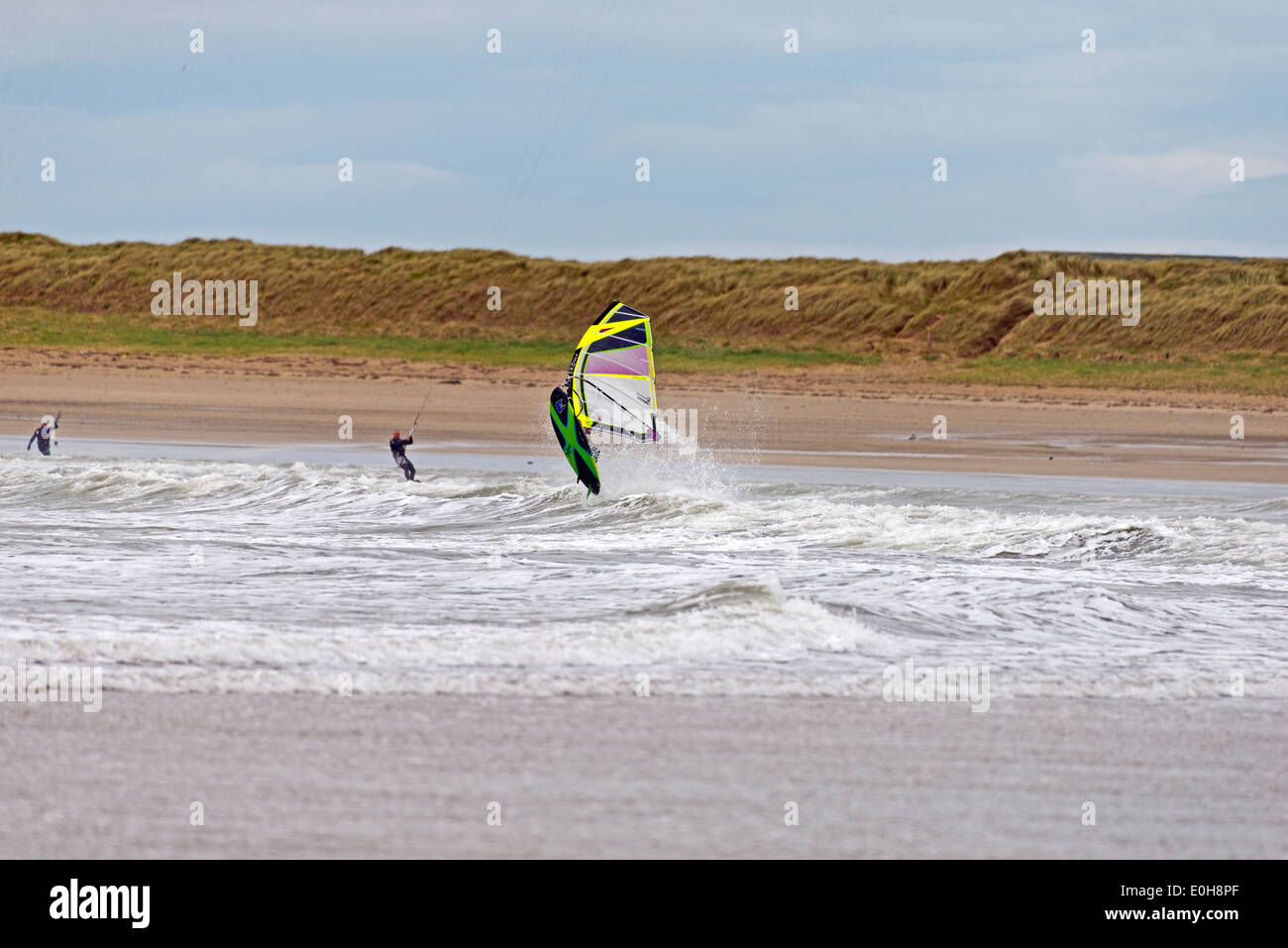 Surfing Rhosneigr Anglesey North Wales Uk Stock Photo - Alamy