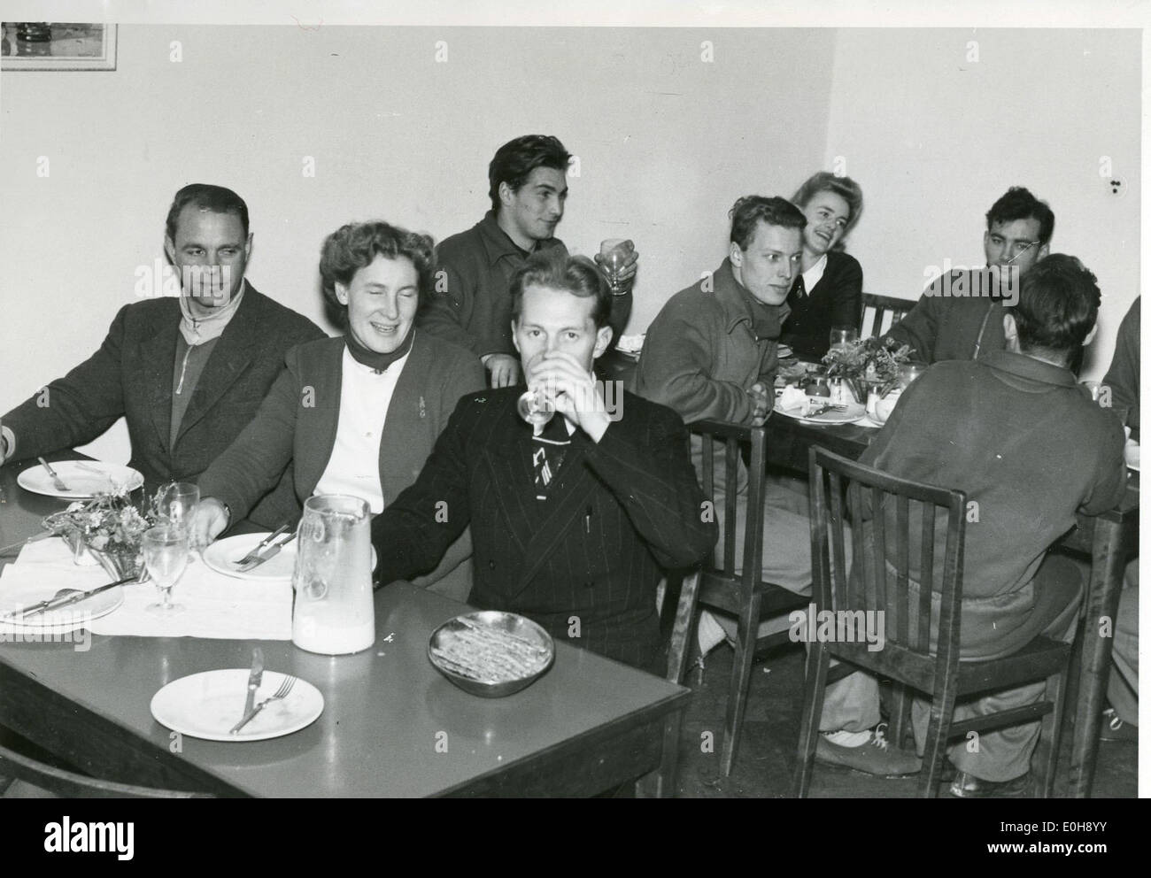 A photograph documenting sports activities during World War II in ...