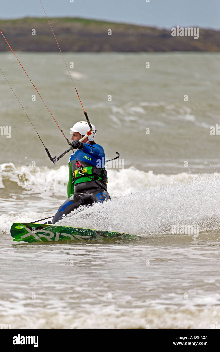 Surfing Rhosneigr Anglesey North Wales Uk Stock Photo - Alamy
