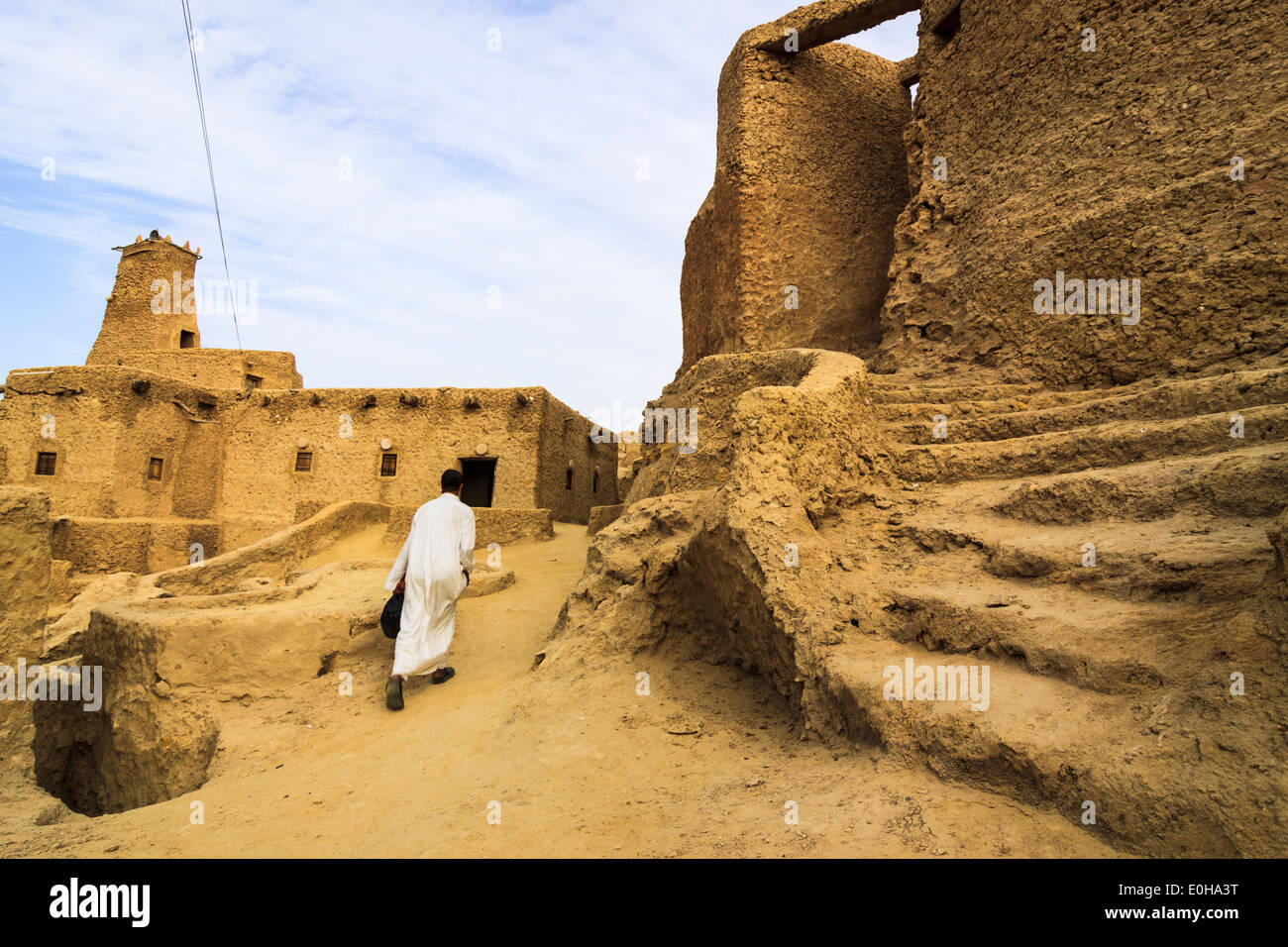 Inside Shali fort. Siwa oasis, Egypt Stock Photo - Alamy