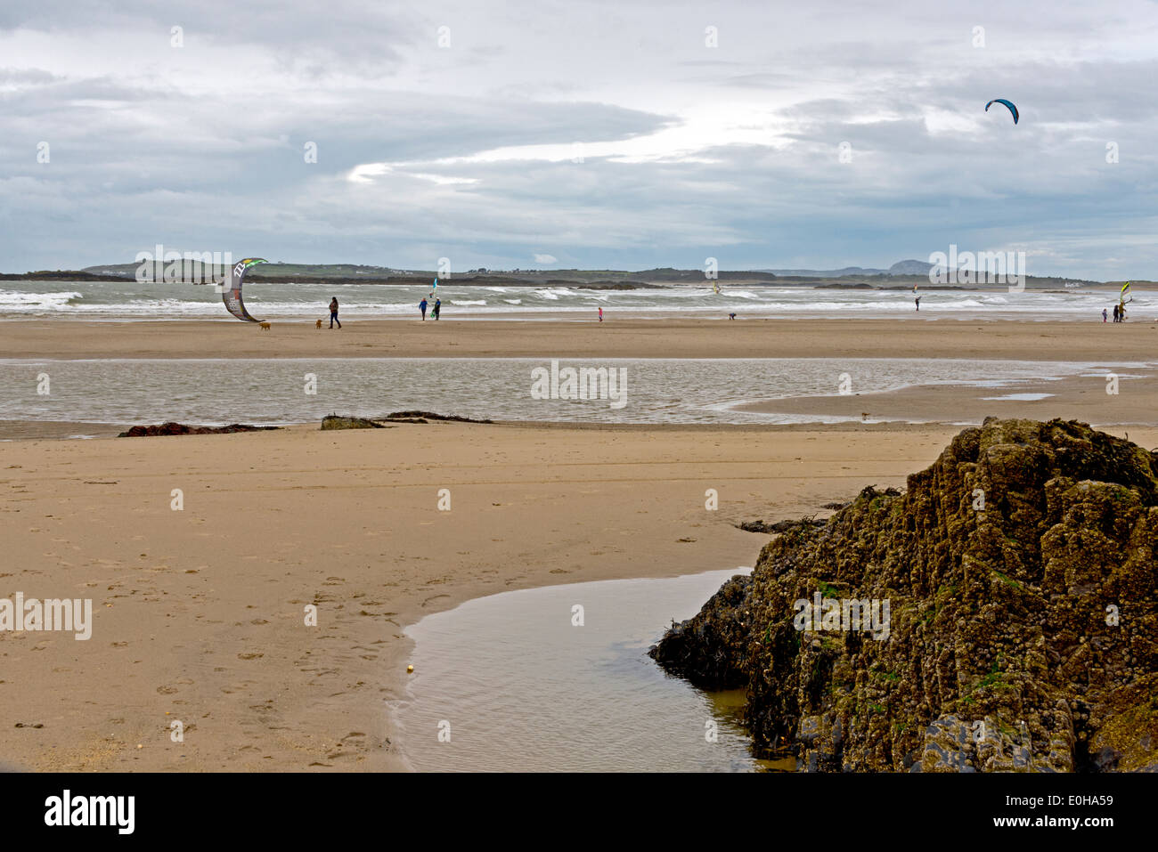 Surfing Rhosneigr Anglesey North Wales Uk Stock Photo - Alamy