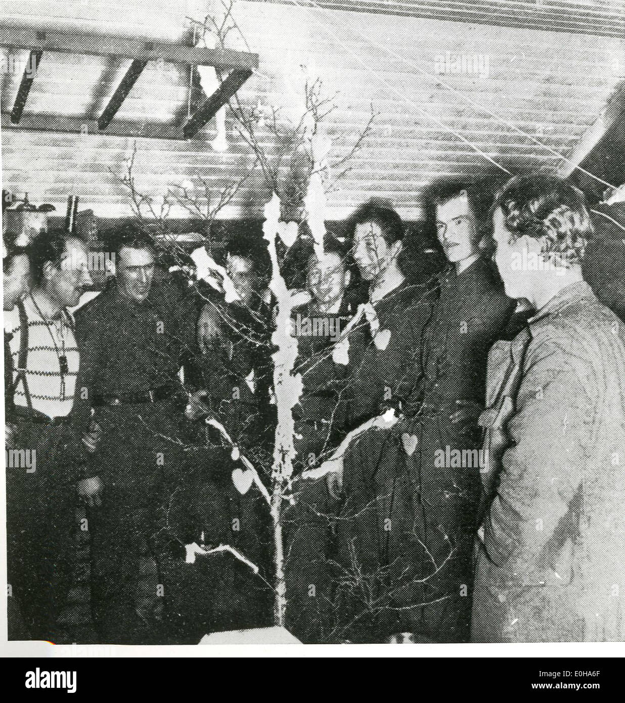 A photograph documenting the Norwegian refugee reception and ...