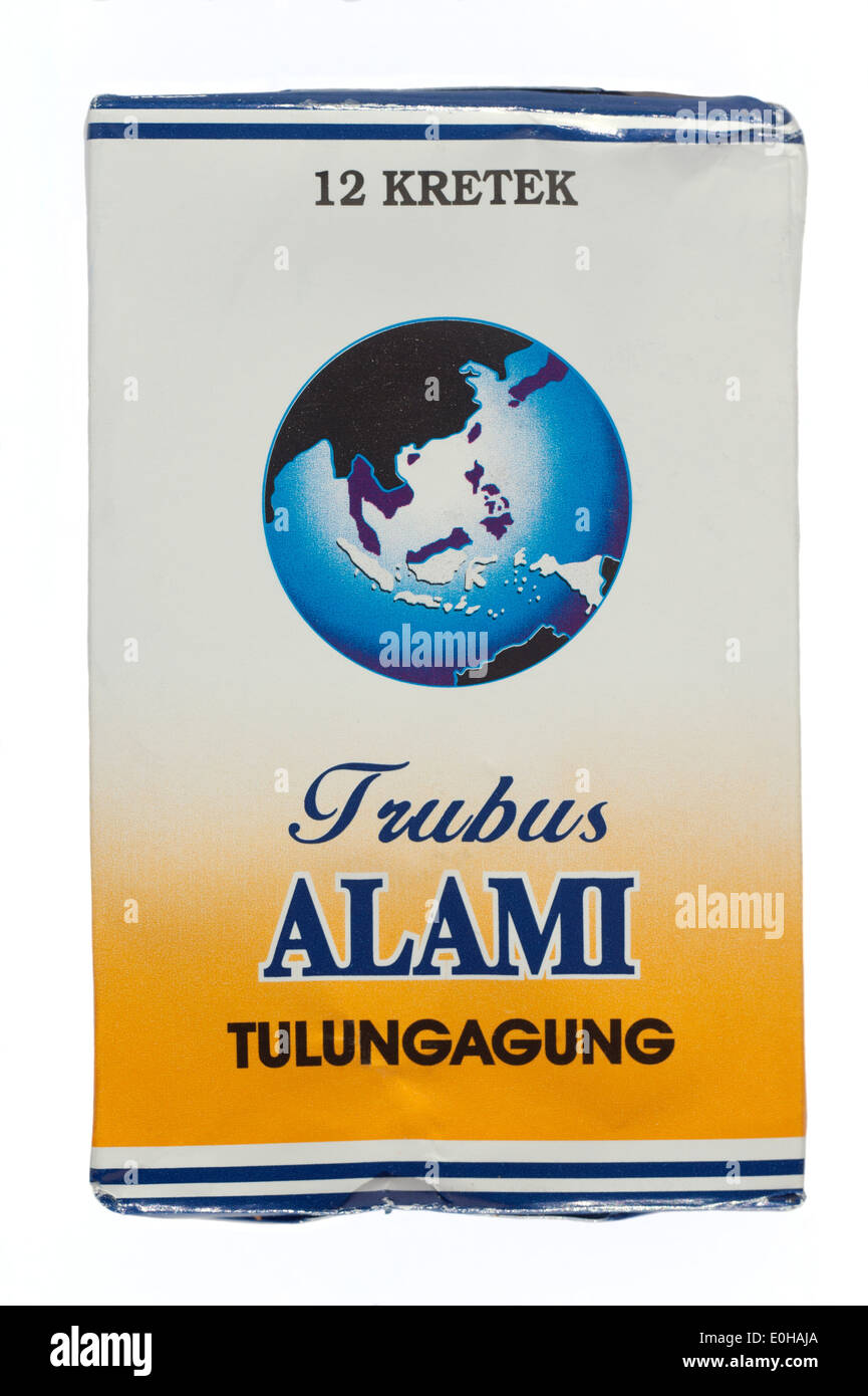 colourful and attractive design on packet of indonesian kretek ...
