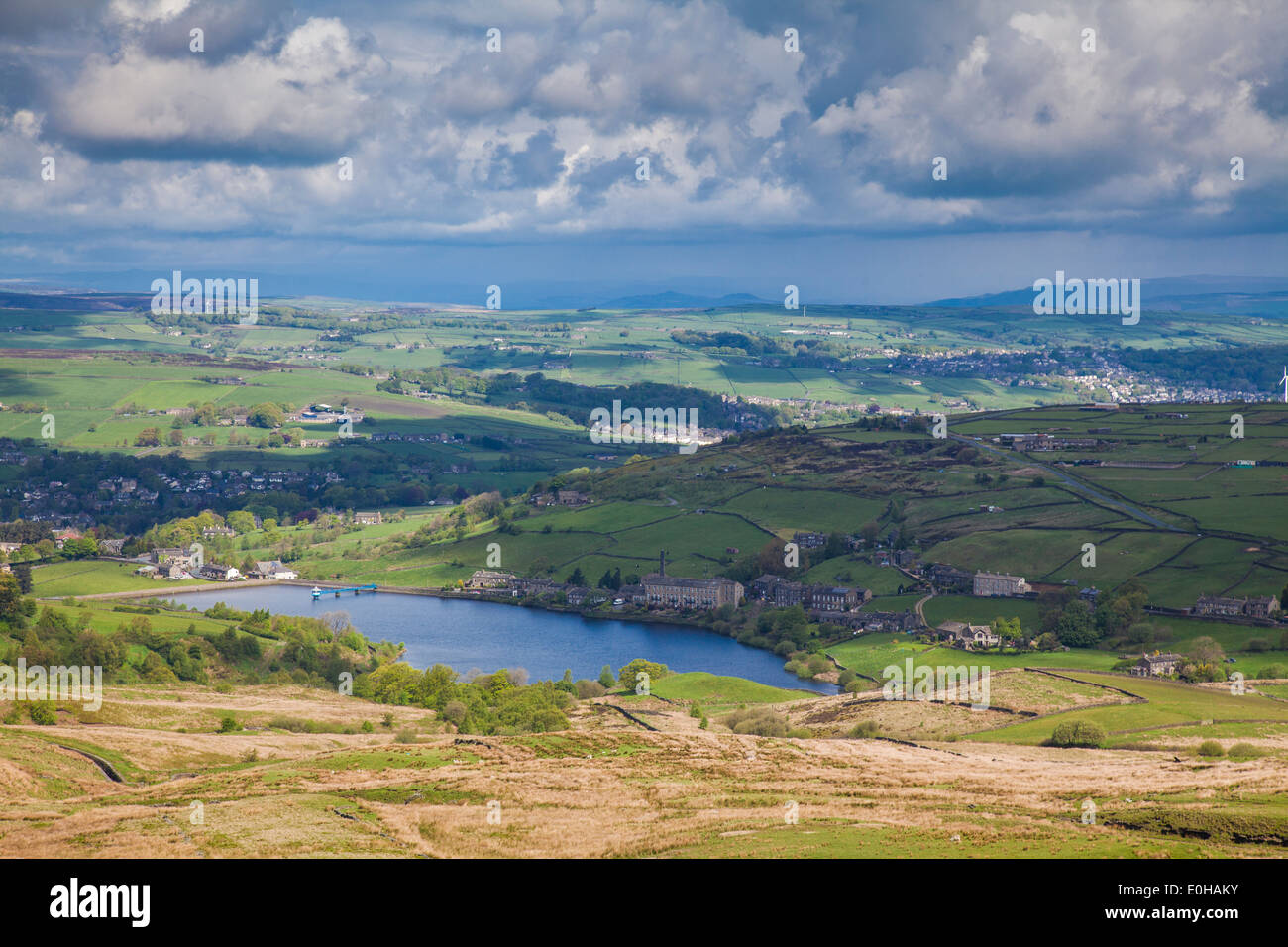Moors overlooking, Leeming, Oxenhope, West Yorkshire Stock Photo - Alamy