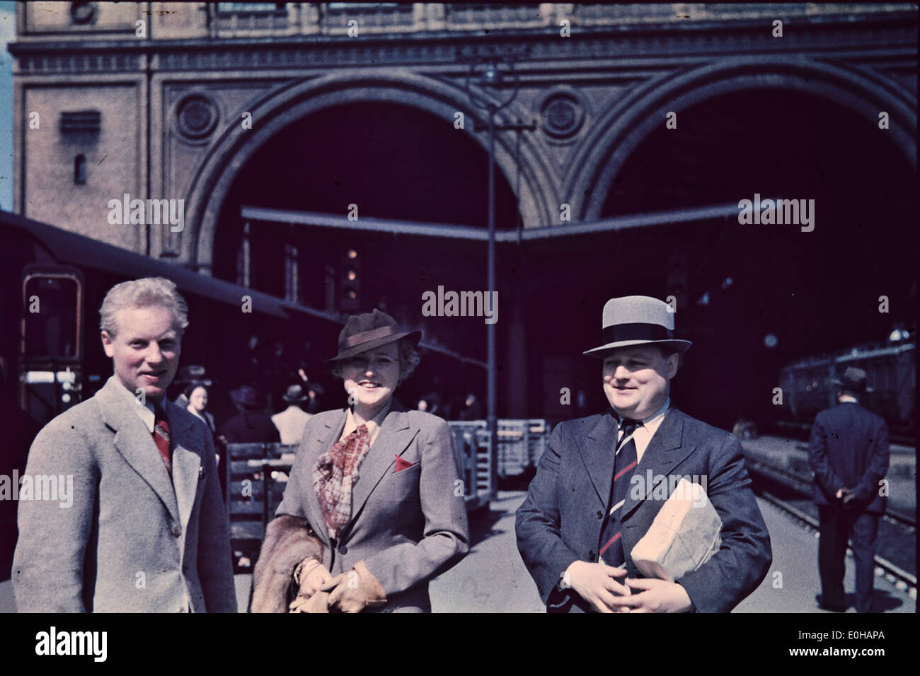A historical photograph taken in Berlin in 1937, capturing the city ...