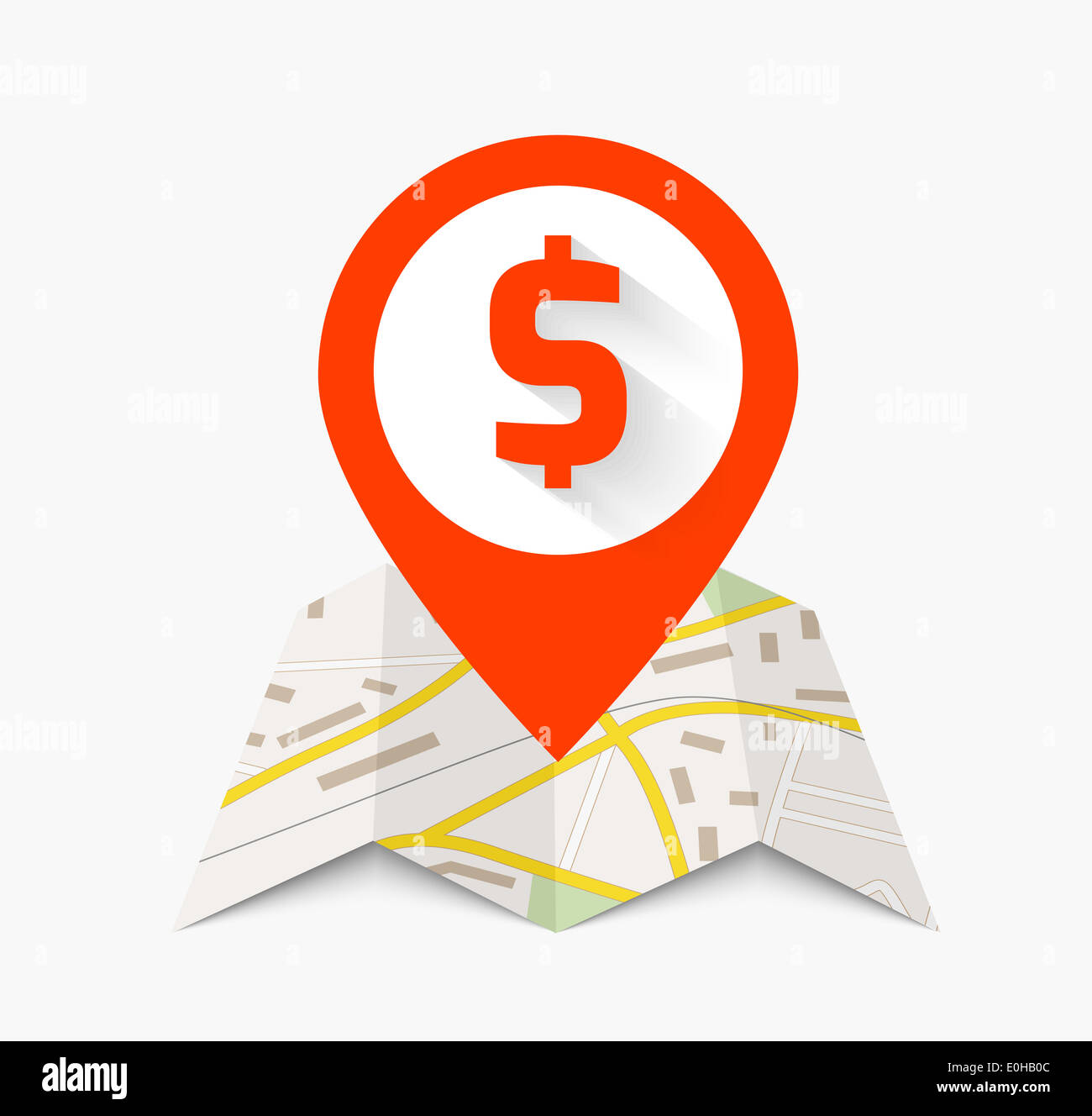 Pin map location icon vector hi-res stock photography and images - Alamy
