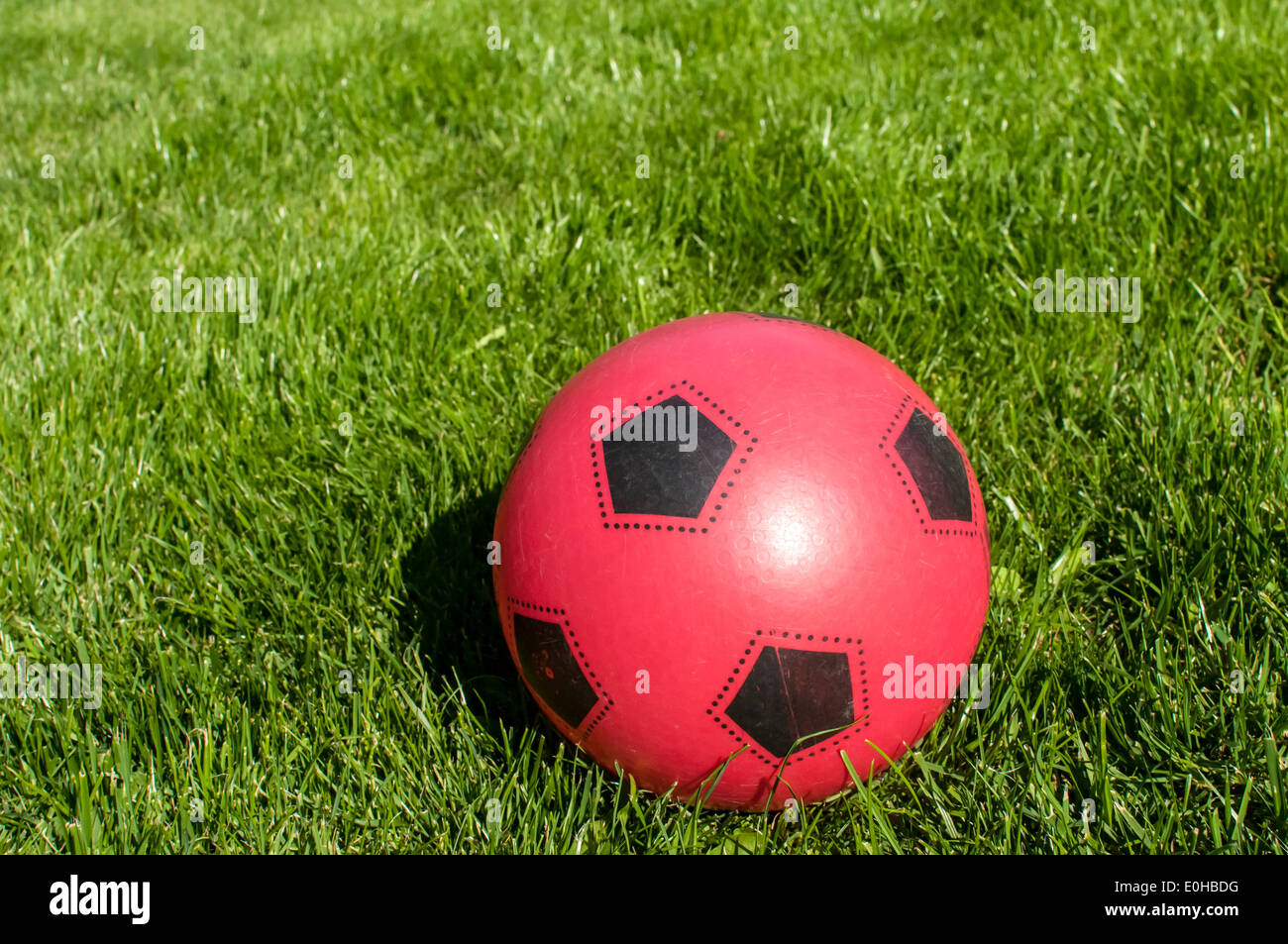 Red rubber child ball Stock Photo - Alamy