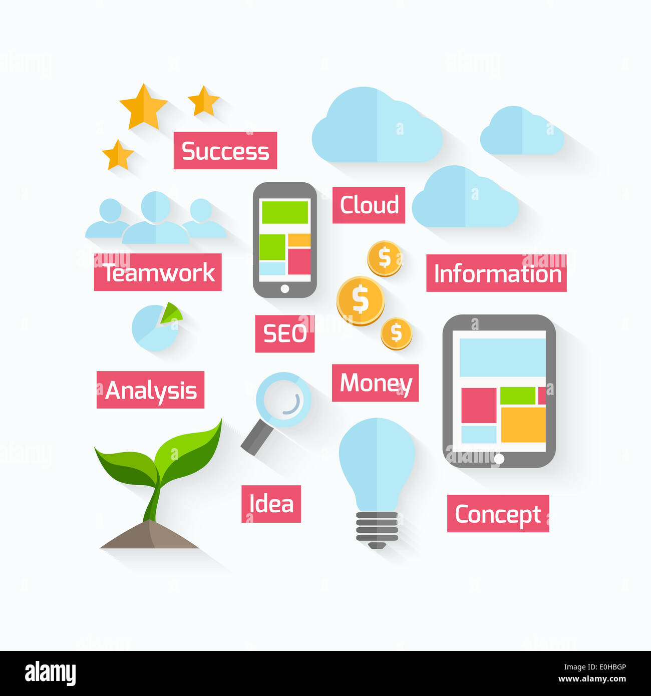 Process design Cut Out Stock Images & Pictures - Alamy