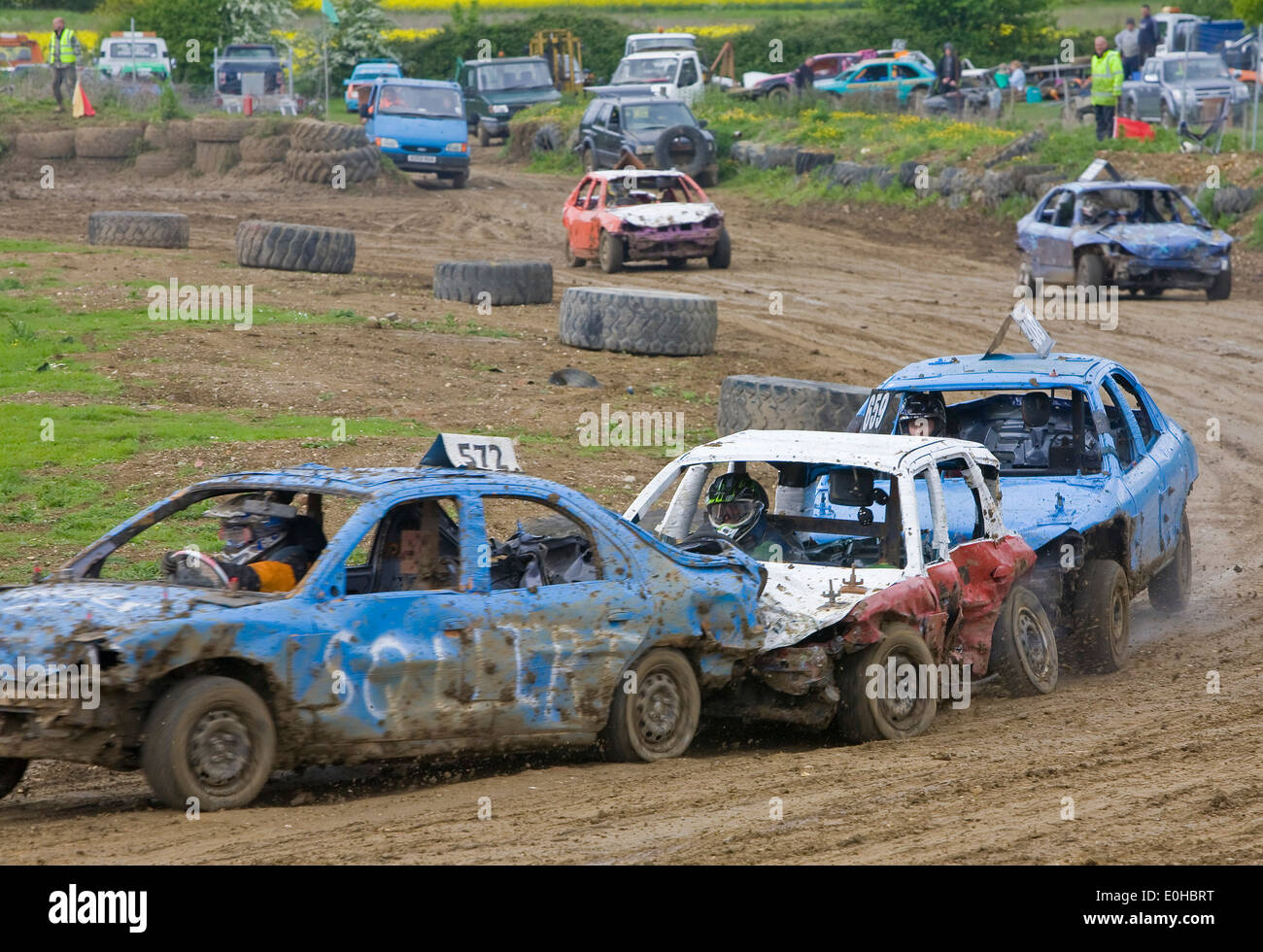 Motorsport : Banger Racing at Stansted Raceway Essex England Stock ...