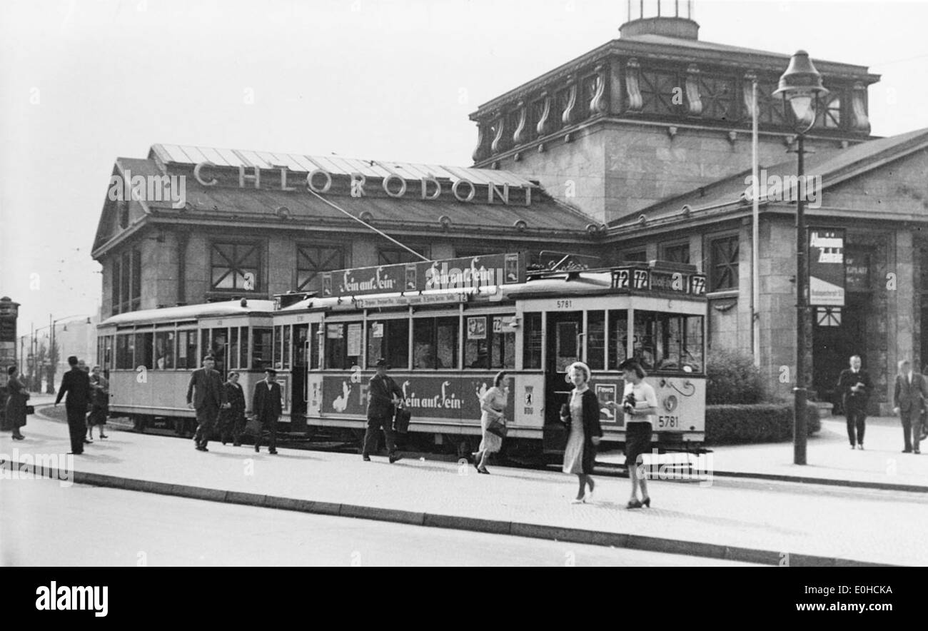 Historic tram in berlin hi-res stock photography and images - Alamy