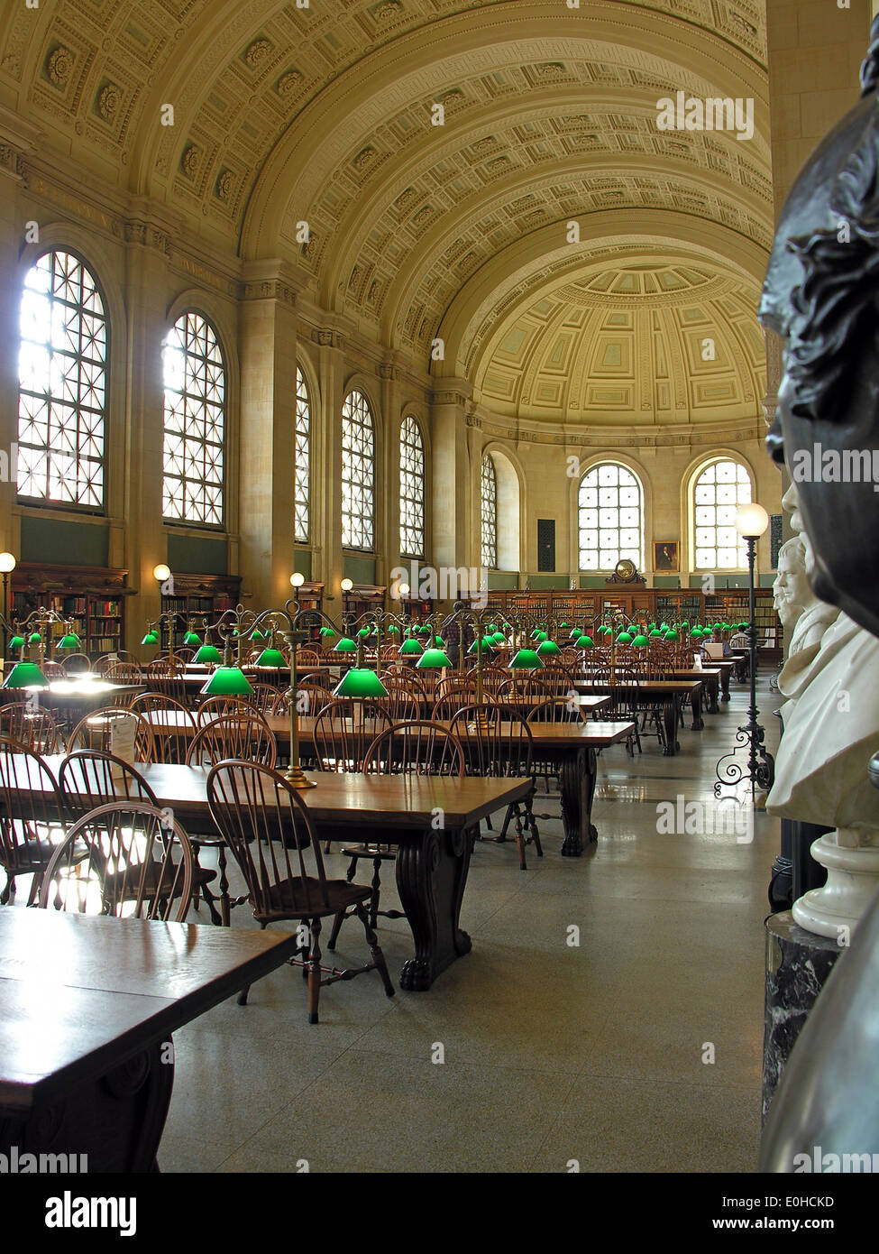 Boston Public Library Reading Room - Boston, Massachusetts, USA ...