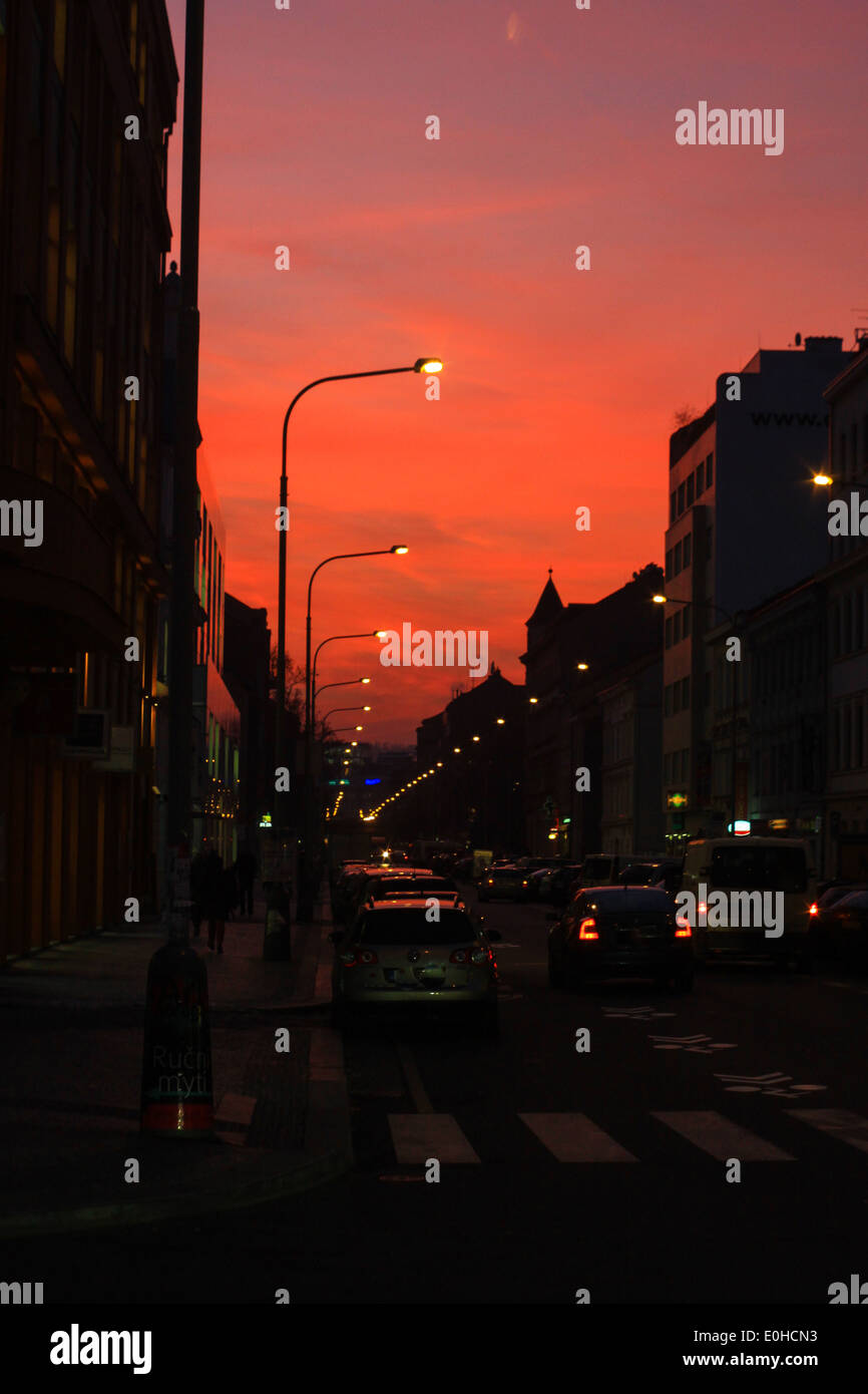 Pink street light hi-res stock photography and images - Alamy