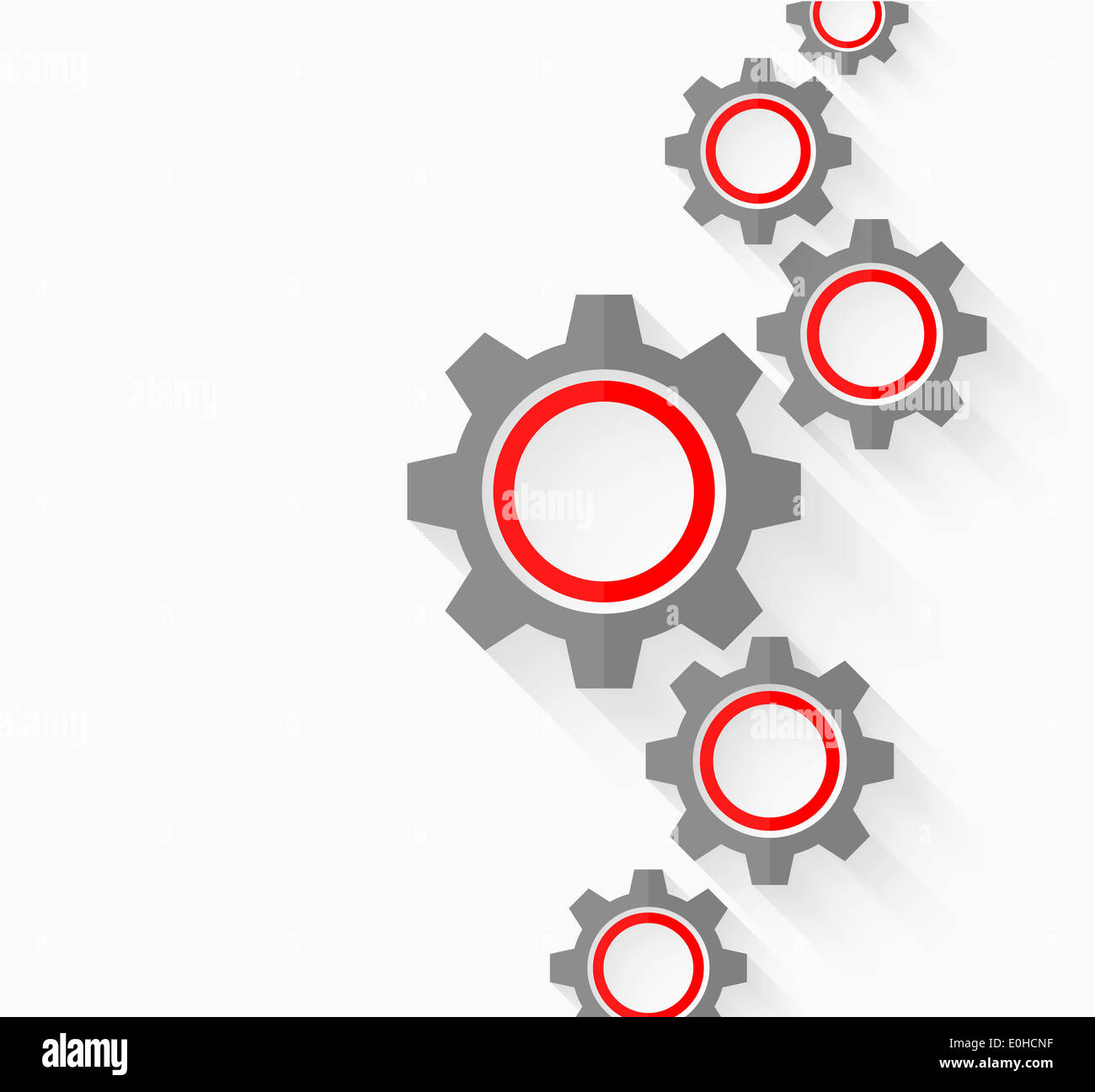 Drawing gear wheel engine teamwork Cut Out Stock Images & Pictures - Alamy