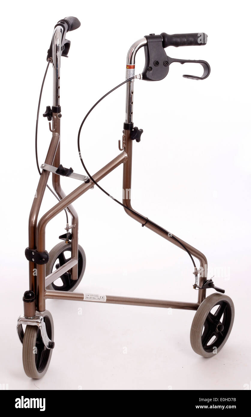 Disability tri walker, for use by an elderly or inform person Stock ...