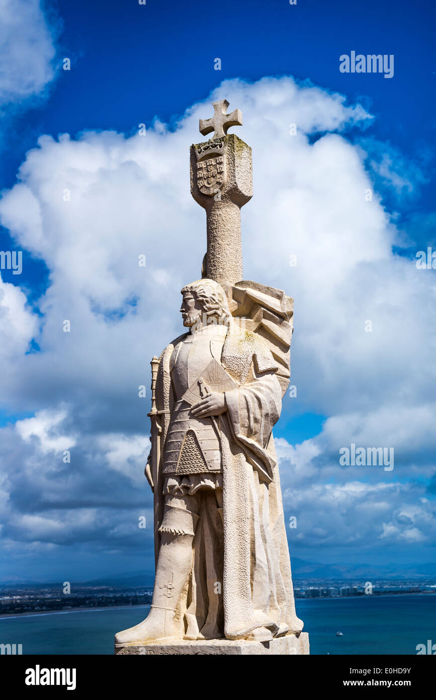 The Cabrillo Statue. Cabrillo National Monument, San Diego, California ...