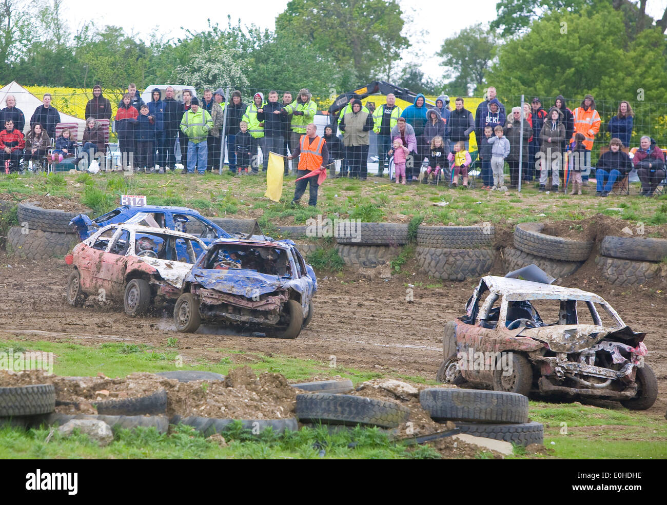 Motorsport : Banger Racing at Stansted Raceway Essex England Stock ...