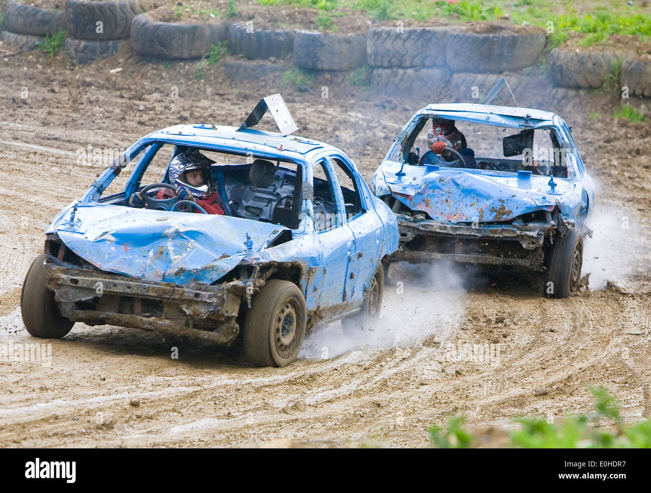 Motorsport : Banger Racing at Stansted Raceway Essex England Stock ...