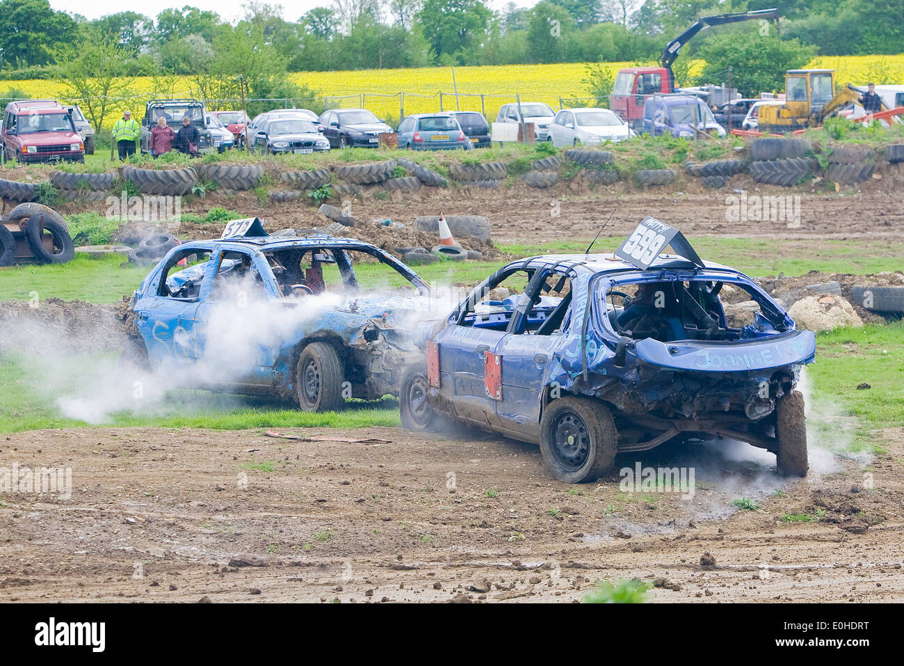 Motorsport : Banger Racing at Stansted Raceway Essex England Stock ...