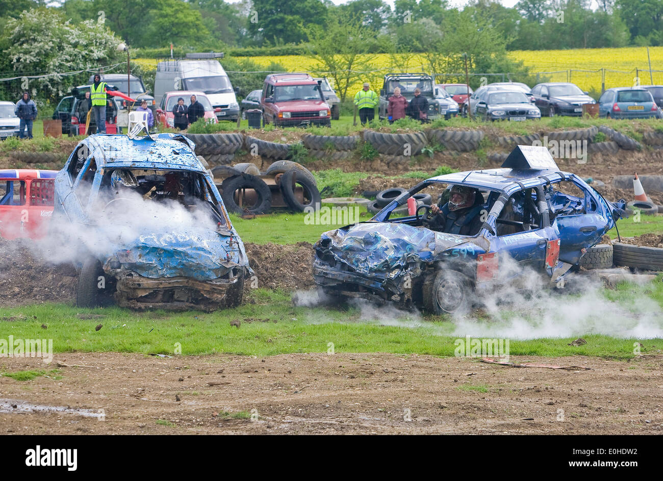 Motorsport : Banger Racing at Stansted Raceway Essex England Stock ...