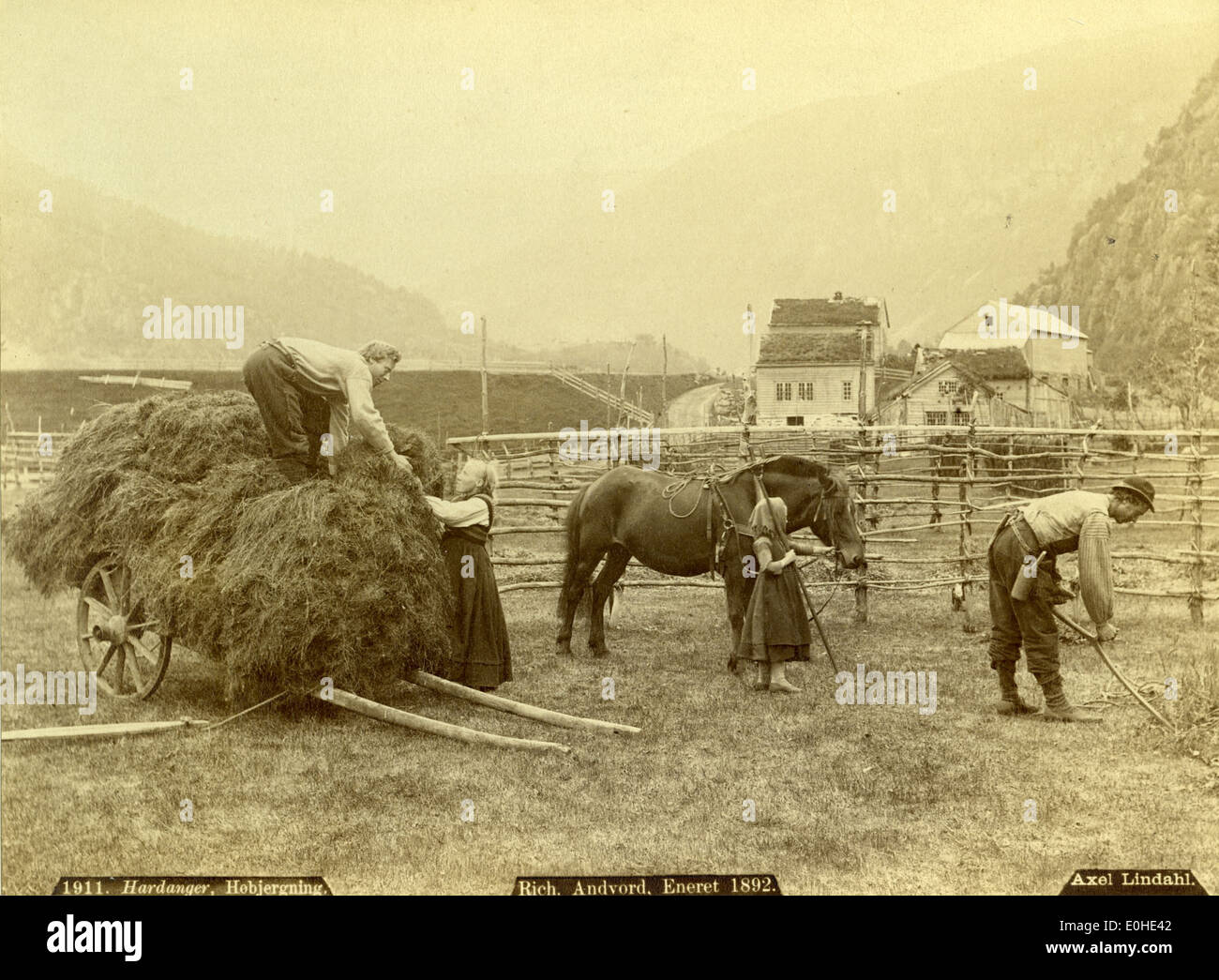 This photograph showcases the Hardanger region of Norway, known for its ...