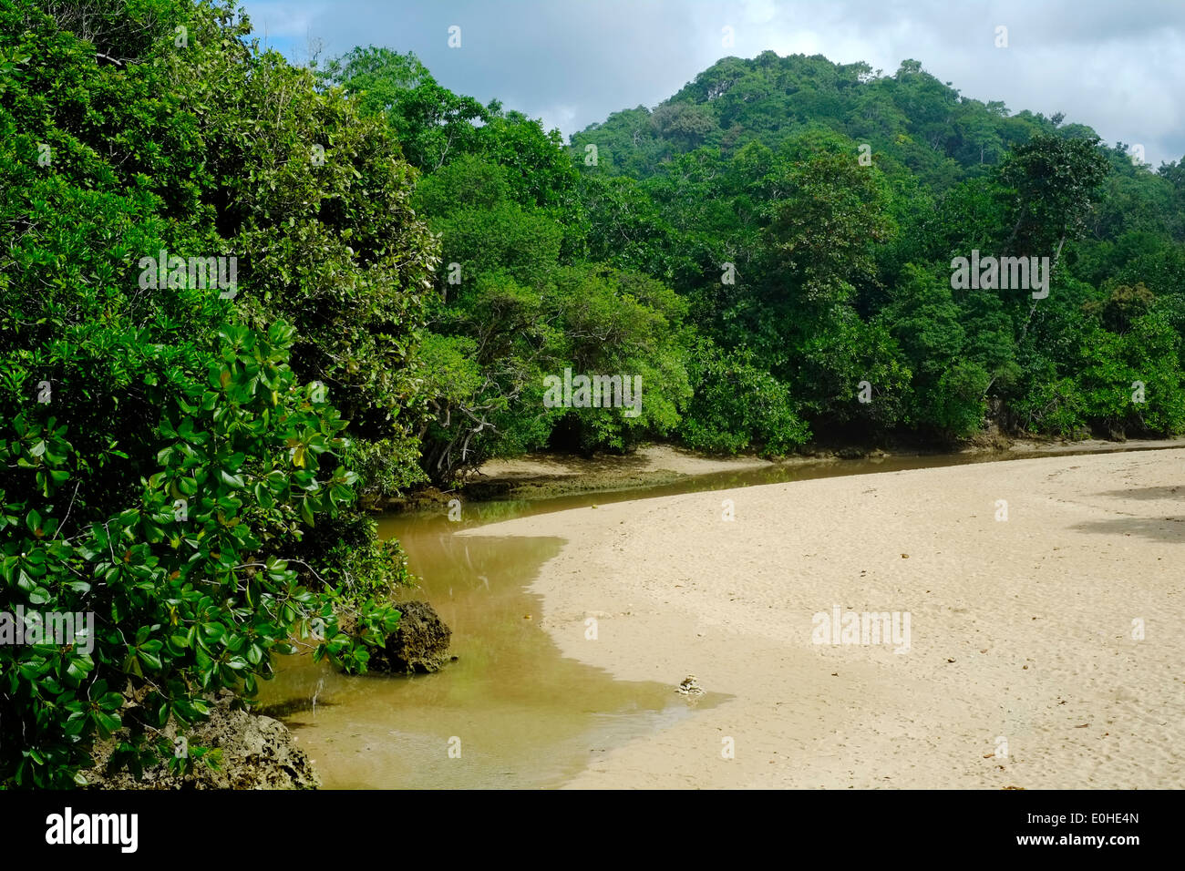 the beach and sea at balekambang east java indonesia Stock Photo - Alamy