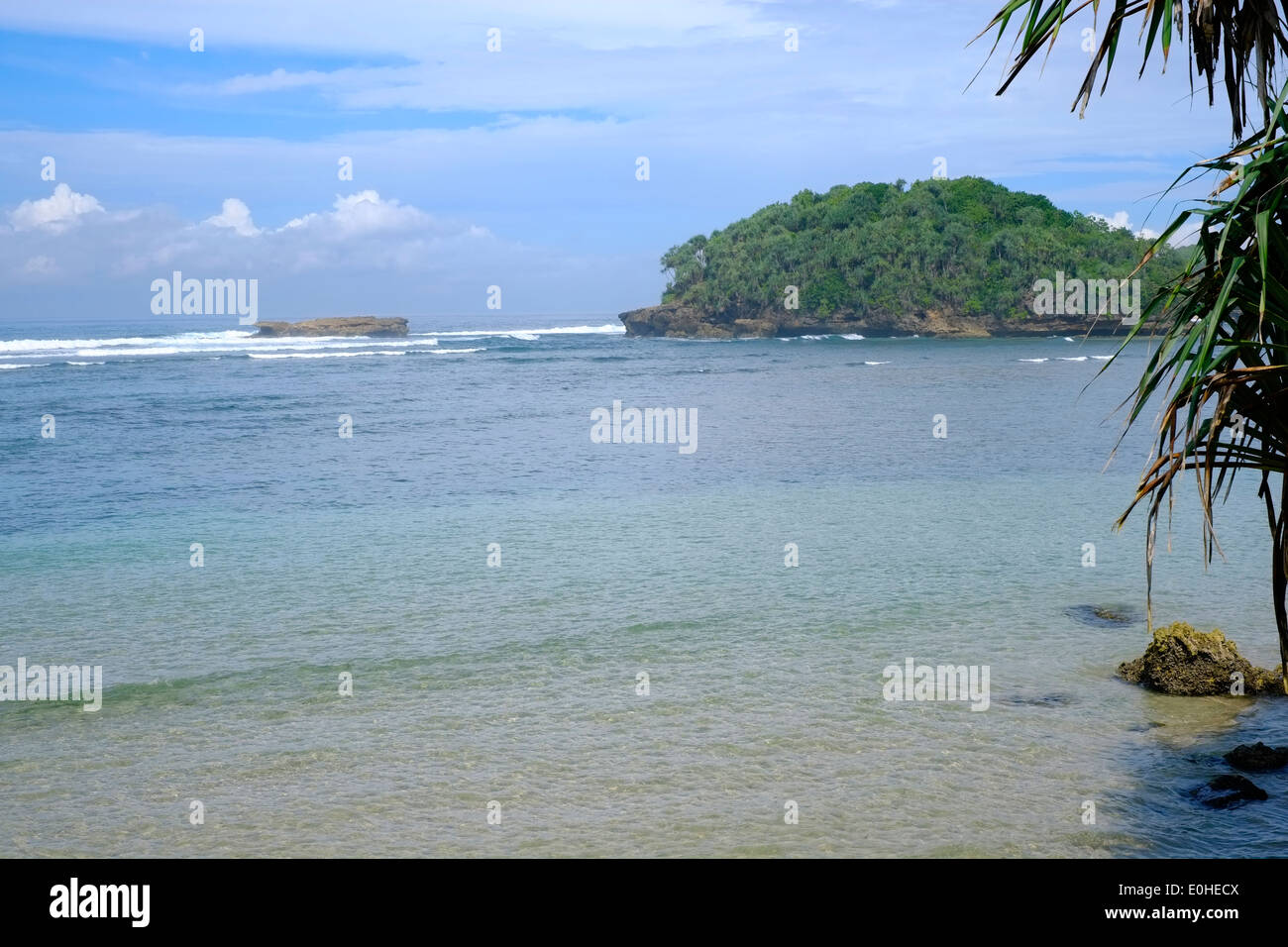 the beach and sea at balekambang east java indonesia Stock Photo - Alamy