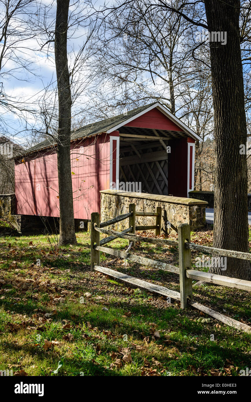 Ashland Covered Bridge (aka Barley Mill Road Covered Bridge), Barley ...