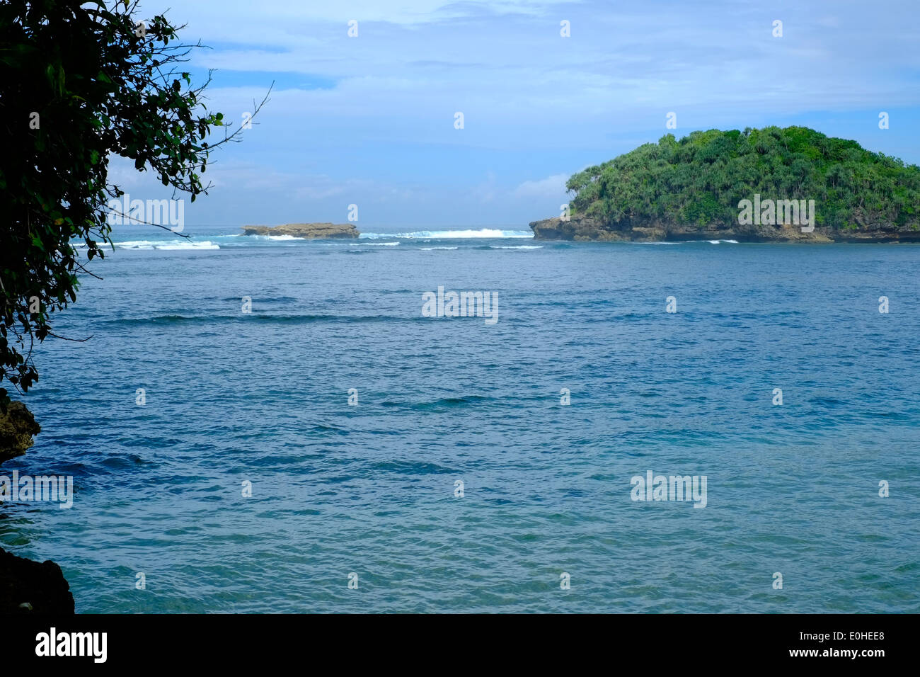 the beach and sea at balekambang east java indonesia Stock Photo - Alamy