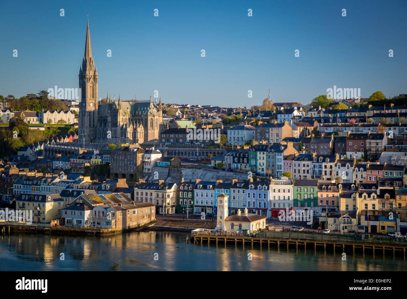 St. Coleman Church and harbor town of Cobh - RMS Titanic's final port ...