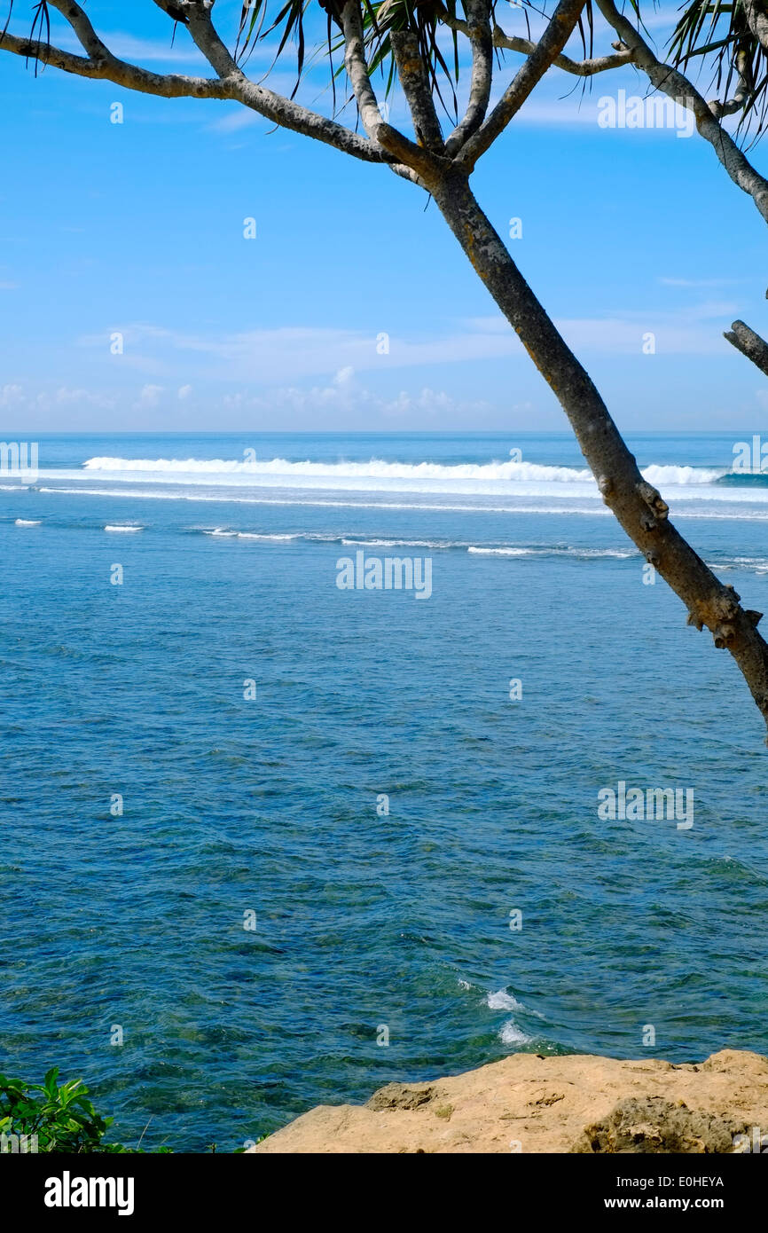 the beach and sea at balekambang east java indonesia Stock Photo - Alamy