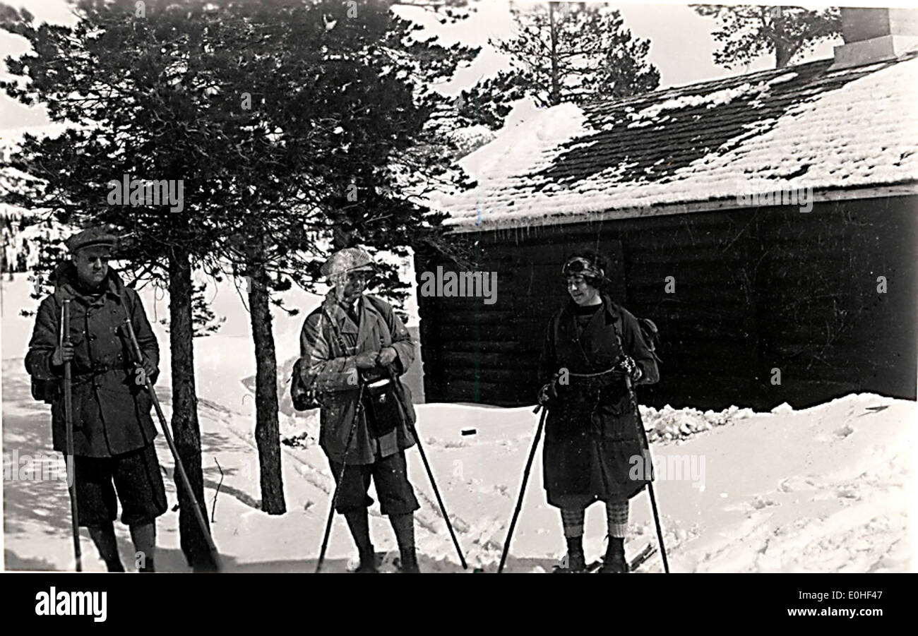This photograph from the 1930s shows Vidkun Quisling with his family ...
