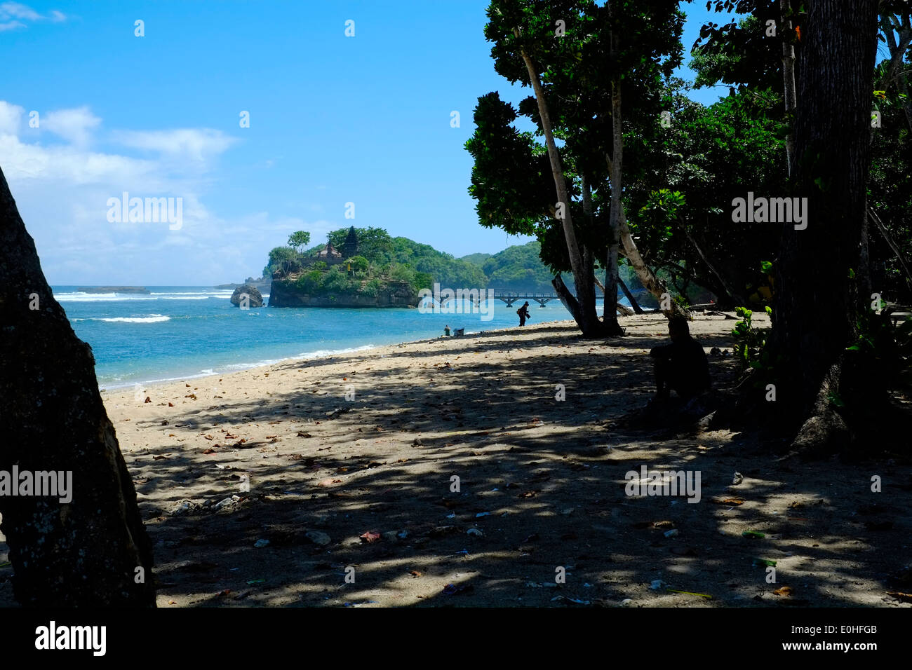 the beach and sea at balekambang east java indonesia Stock Photo - Alamy