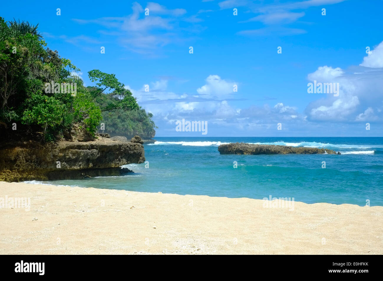 the beach and sea at balekambang east java indonesia Stock Photo - Alamy