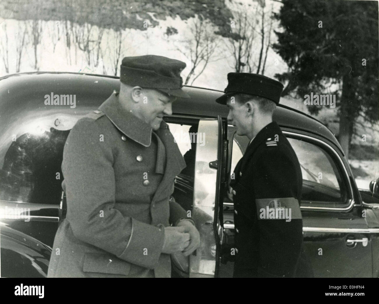 This photo shows Vidkun Quisling, the Norwegian Minister during the ...