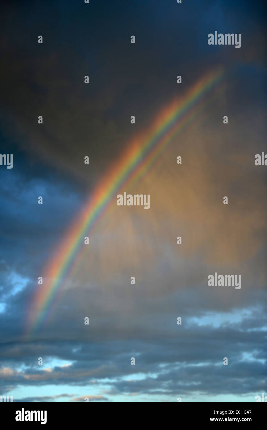 Rainbow spectrum weather rain rainy day storm storm cloud hi-res stock ...