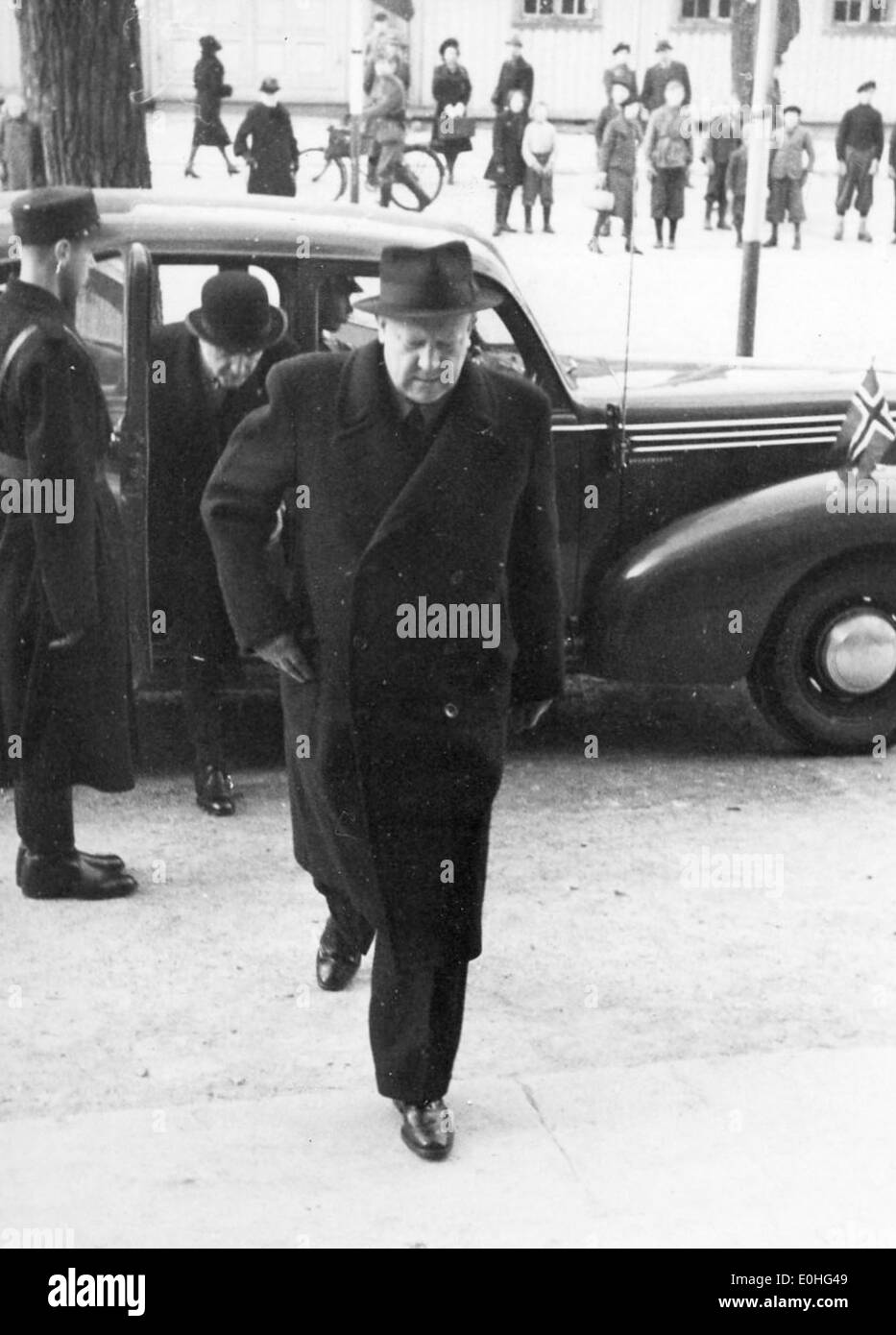 Vidkun Quisling, the Norwegian collaborator with Nazi Germany during ...