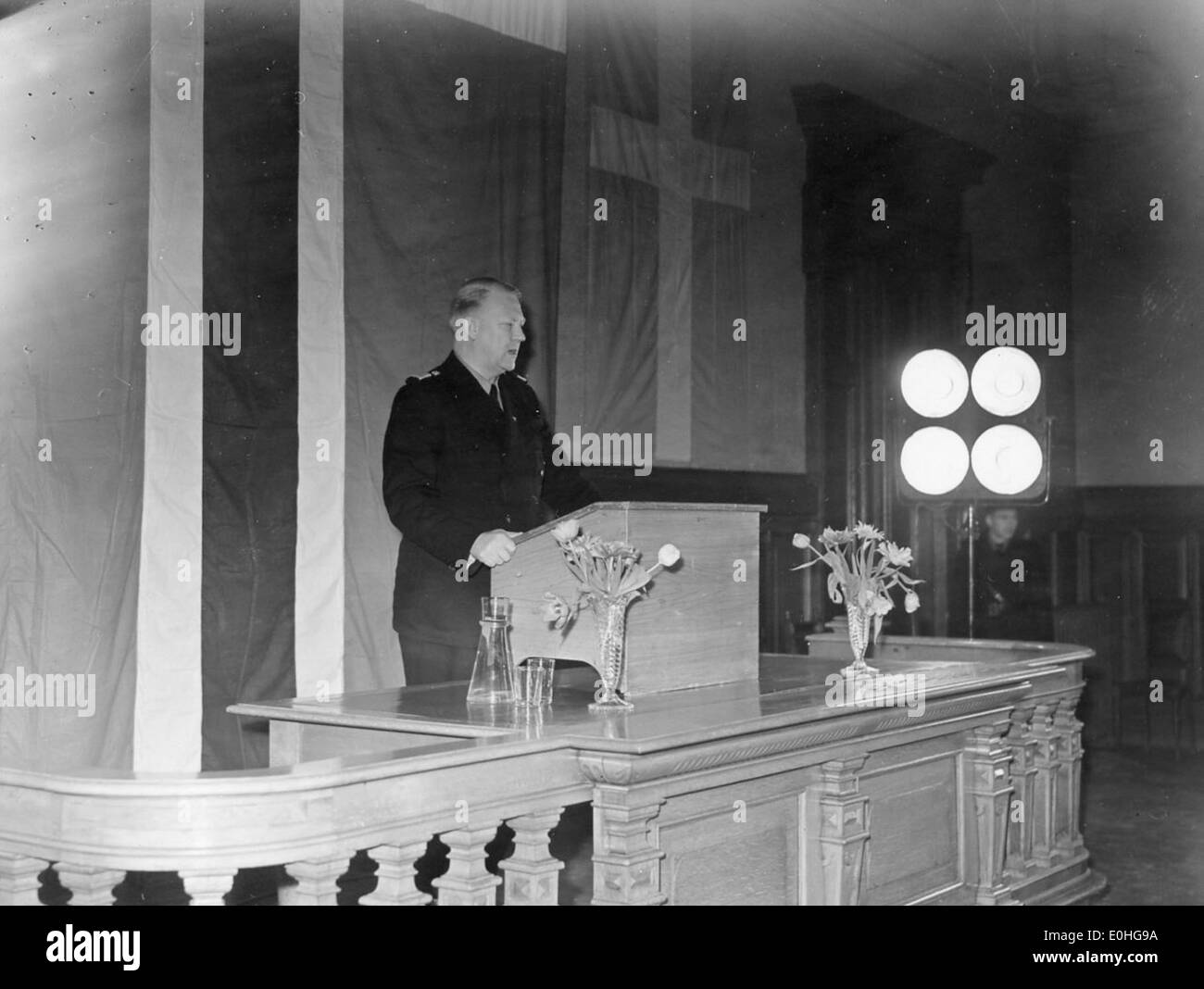 Vidkun Quisling, leader of the Norwegian Nazi Party, is photographed in ...