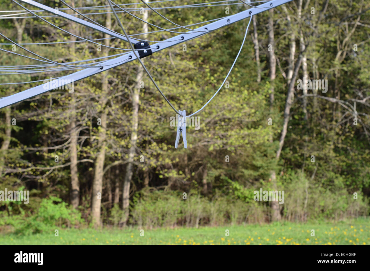 clothes line with clothes pick Stock Photo - Alamy