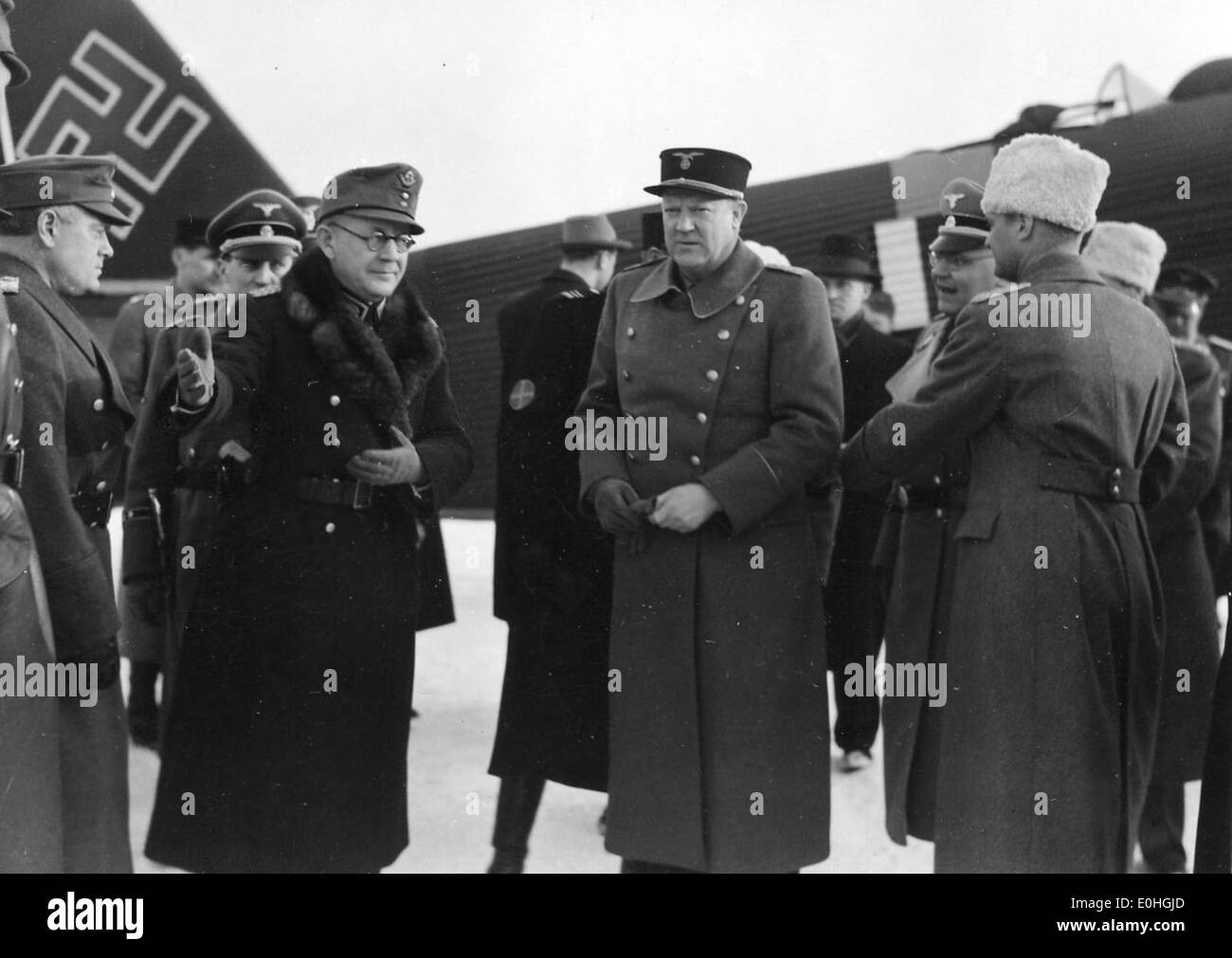 This historical image shows Vidkun Quisling’s arrival from Germany on ...