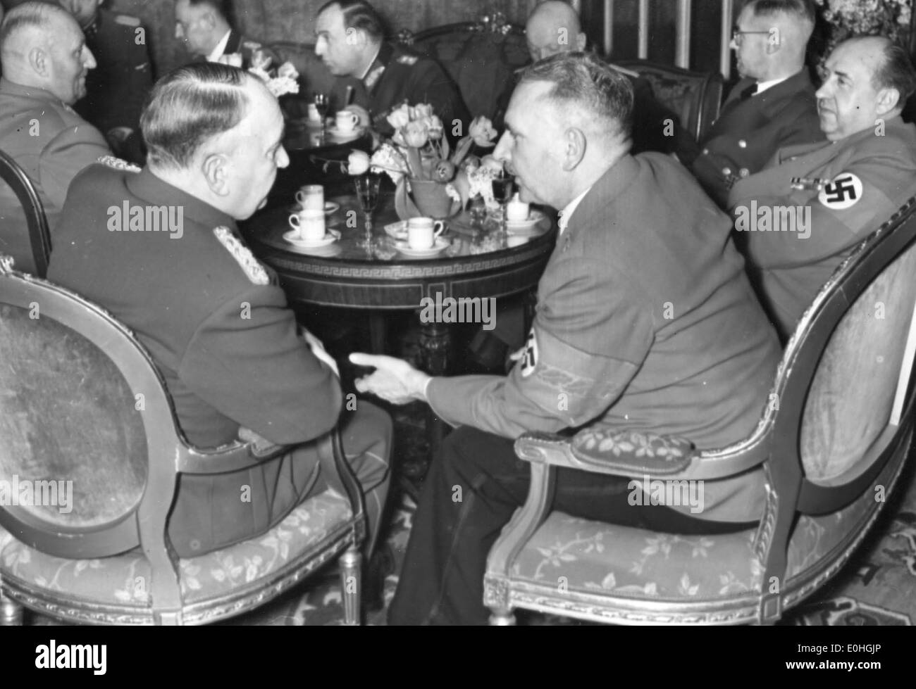 This image from World War II captures a political event in Berlin ...