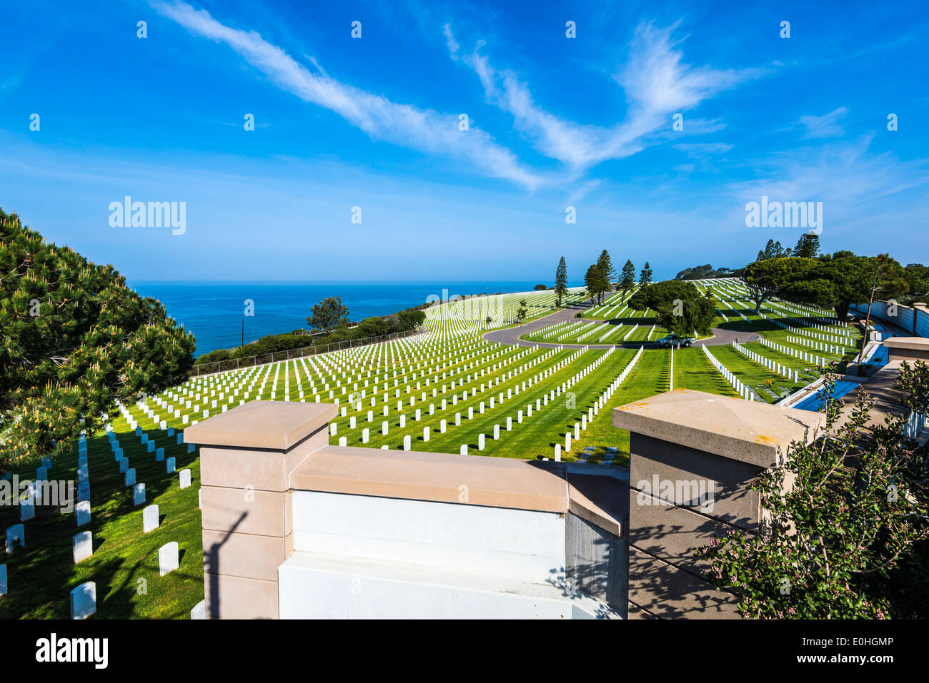 Fort Rosecrans National Cemetery. San Diego, California, United States ...