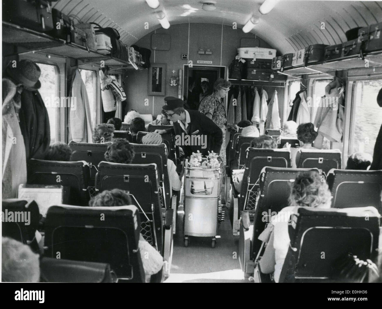 This photograph depicts trillevogner, or trolley cars, used by the ...