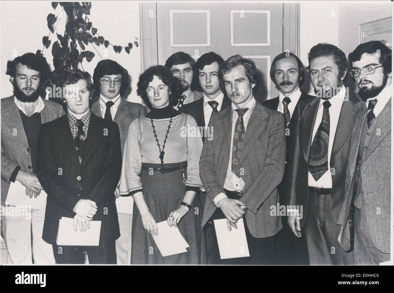 Staff and students (?) NIHE Limerick Stock Photo - Alamy