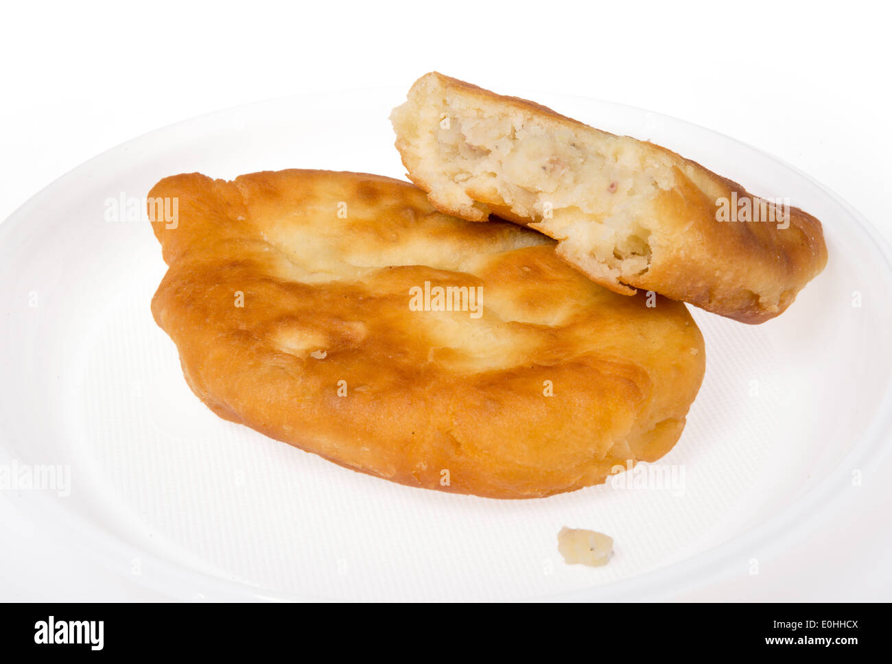 Pirojki. Traditional delicious Russian patty with potatoes and meat ...