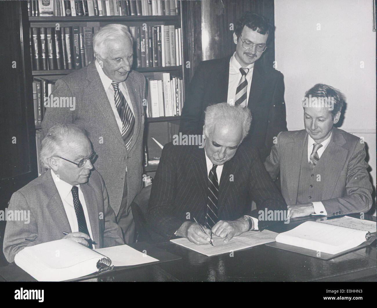 An image of the contract signing with P.J. Walls Ltd for the second ...