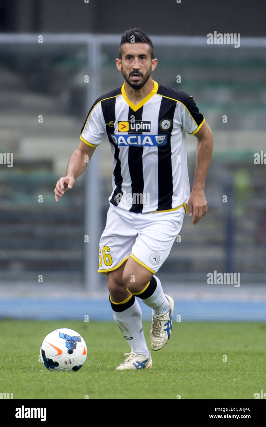 Verona, Italy. 10th May, 2014. Giampiero Pinzi (Udinese) Football ...