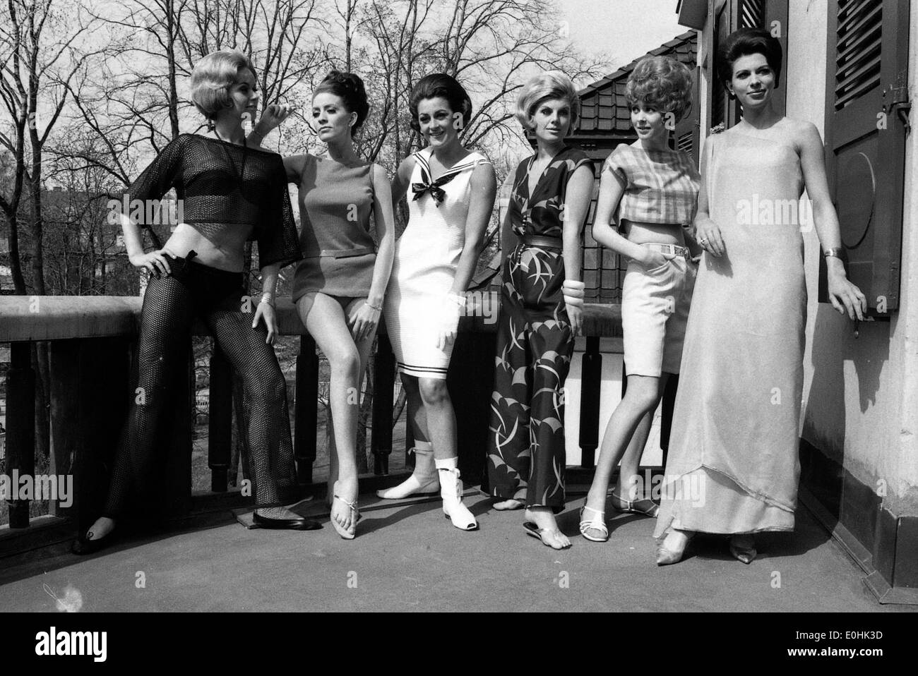 1965 Fashion Show Black and White Stock Photos & Images - Alamy