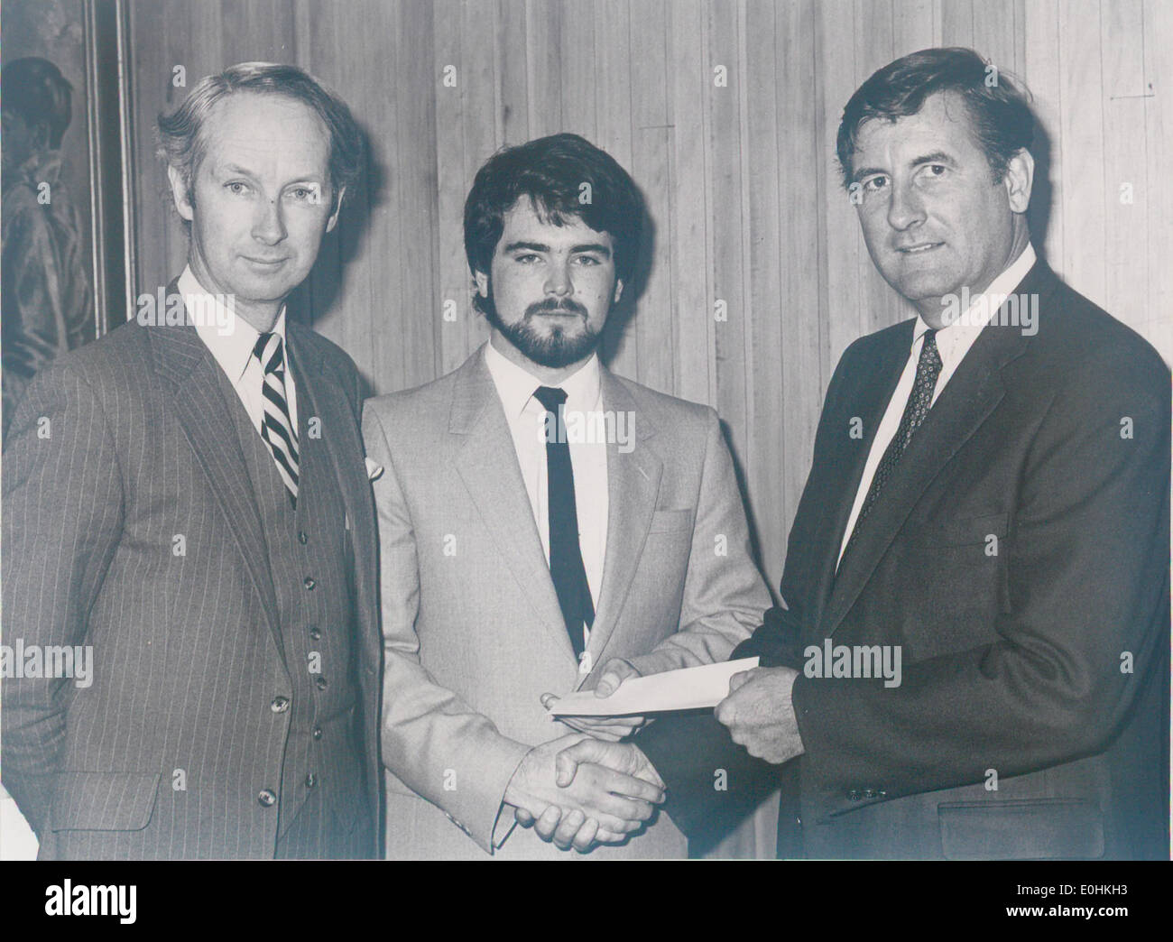A photo taken in June 1984 featuring Edward Walsh, Mr. Desmond O ...